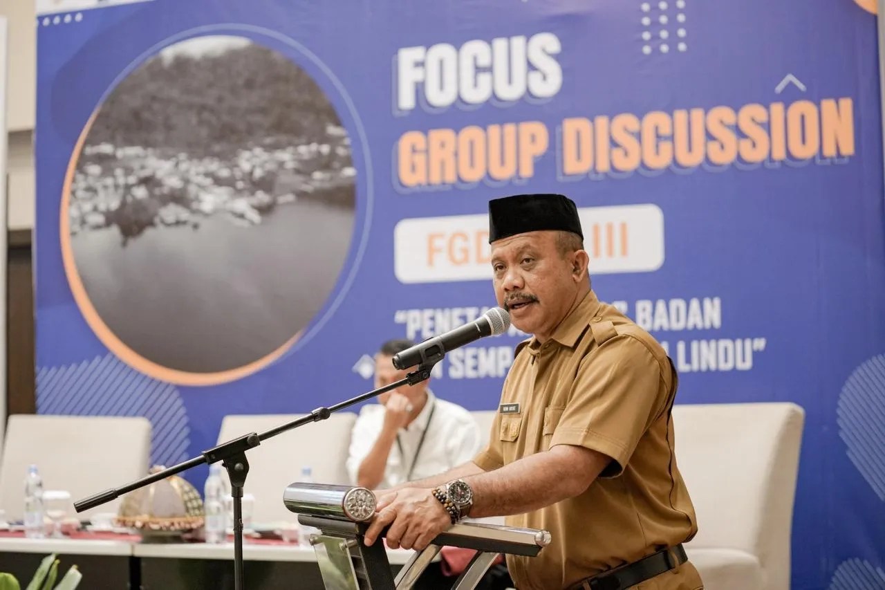 Sekda Sigi Resmi Buka FGD Penetapan Garis Sempadan Lindu